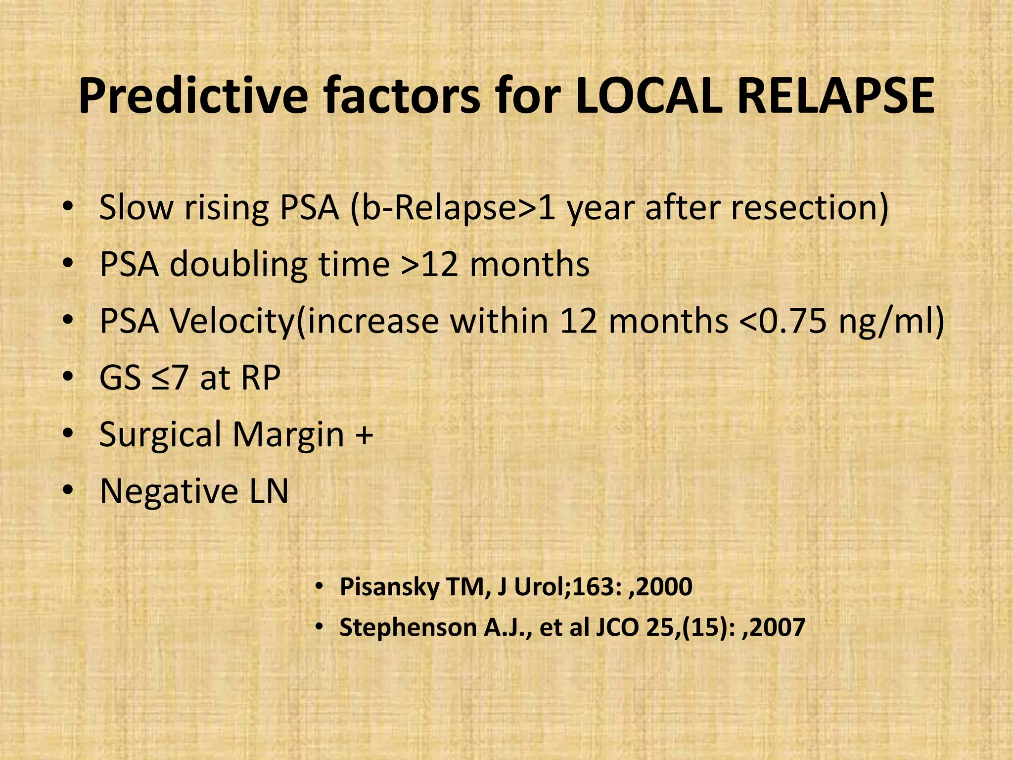 Post Operative RT in Carcinoma prostate | PPTX