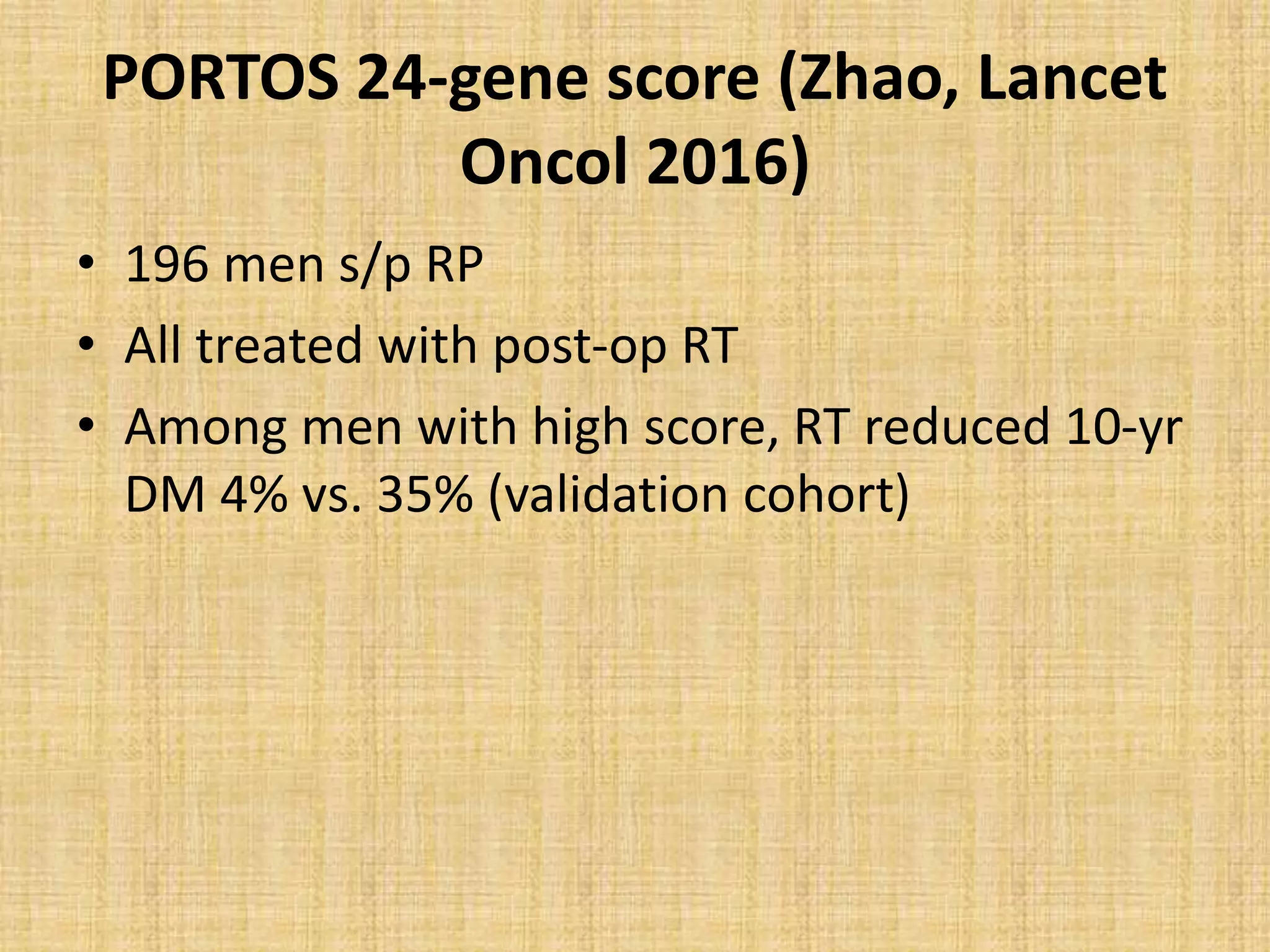 Post Operative RT in Carcinoma prostate | PPTX