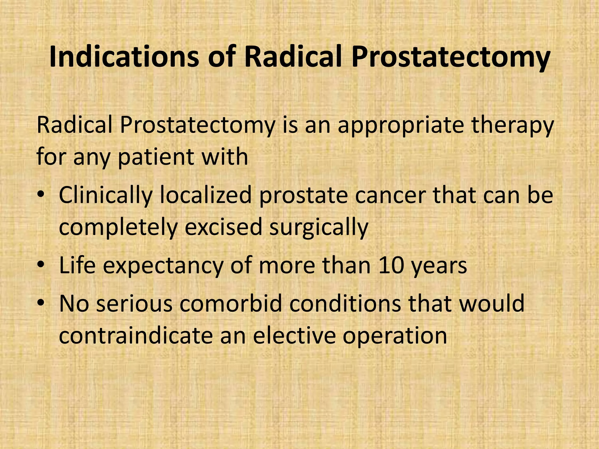 Post Operative RT in Carcinoma prostate | PPTX