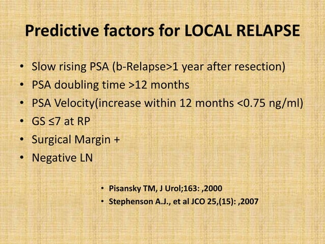 Post Operative RT in Carcinoma prostate | PPTX | Cancer | Diseases and ...