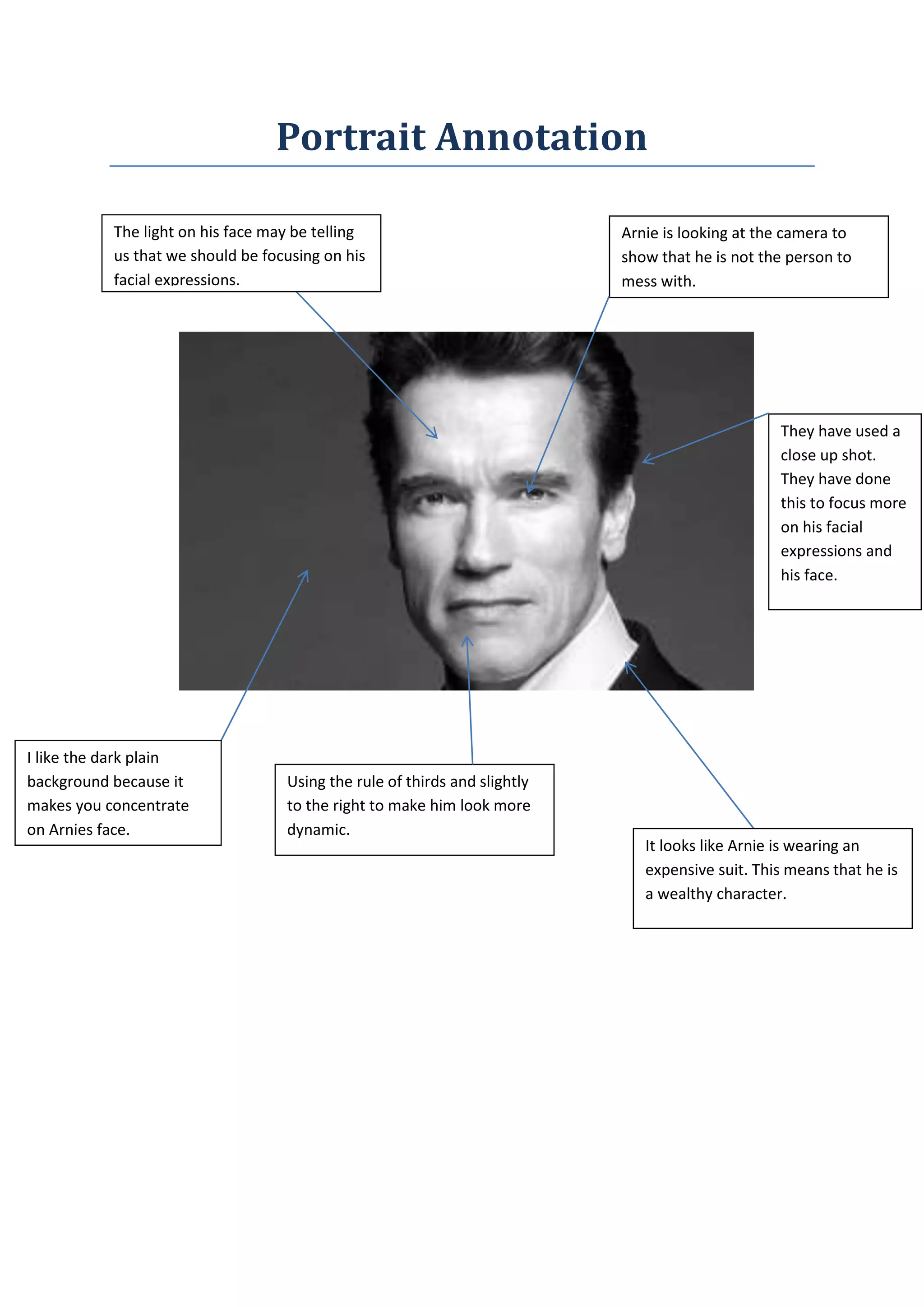 Portrait annotation | DOCX