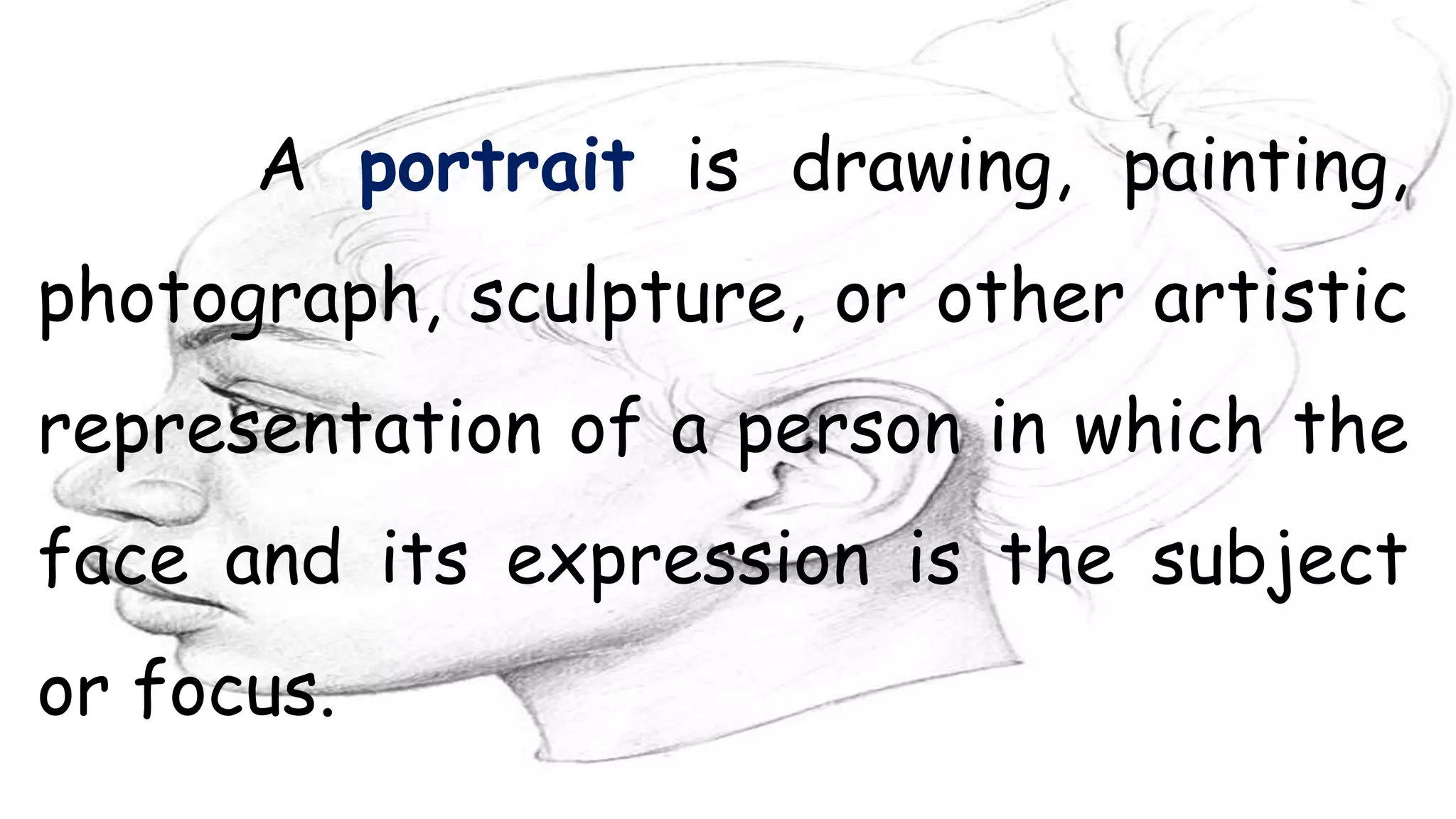 Portrait drawing | PPT