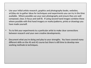 photography Portrait experimental approaches | PPTX