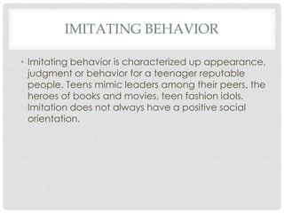 Portrait of a modern teenager. | PPTX