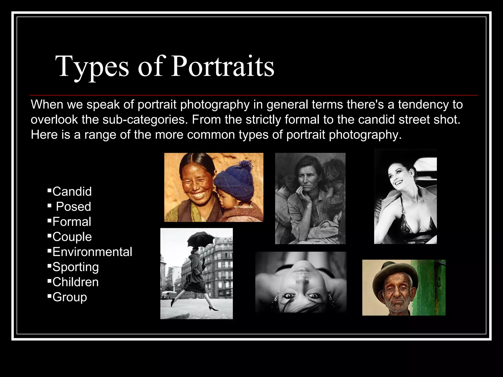 Portrait photography | PPT