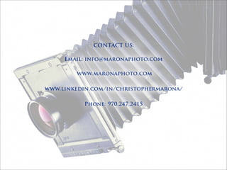 Portrait photography challenge with Christopher Marona. | PDF