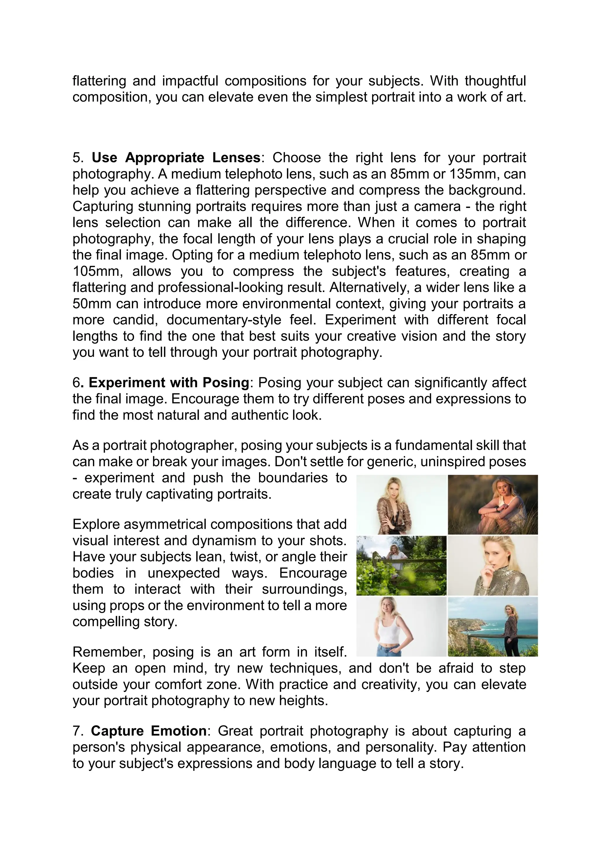 Portrait photography is a captivating art | PDF