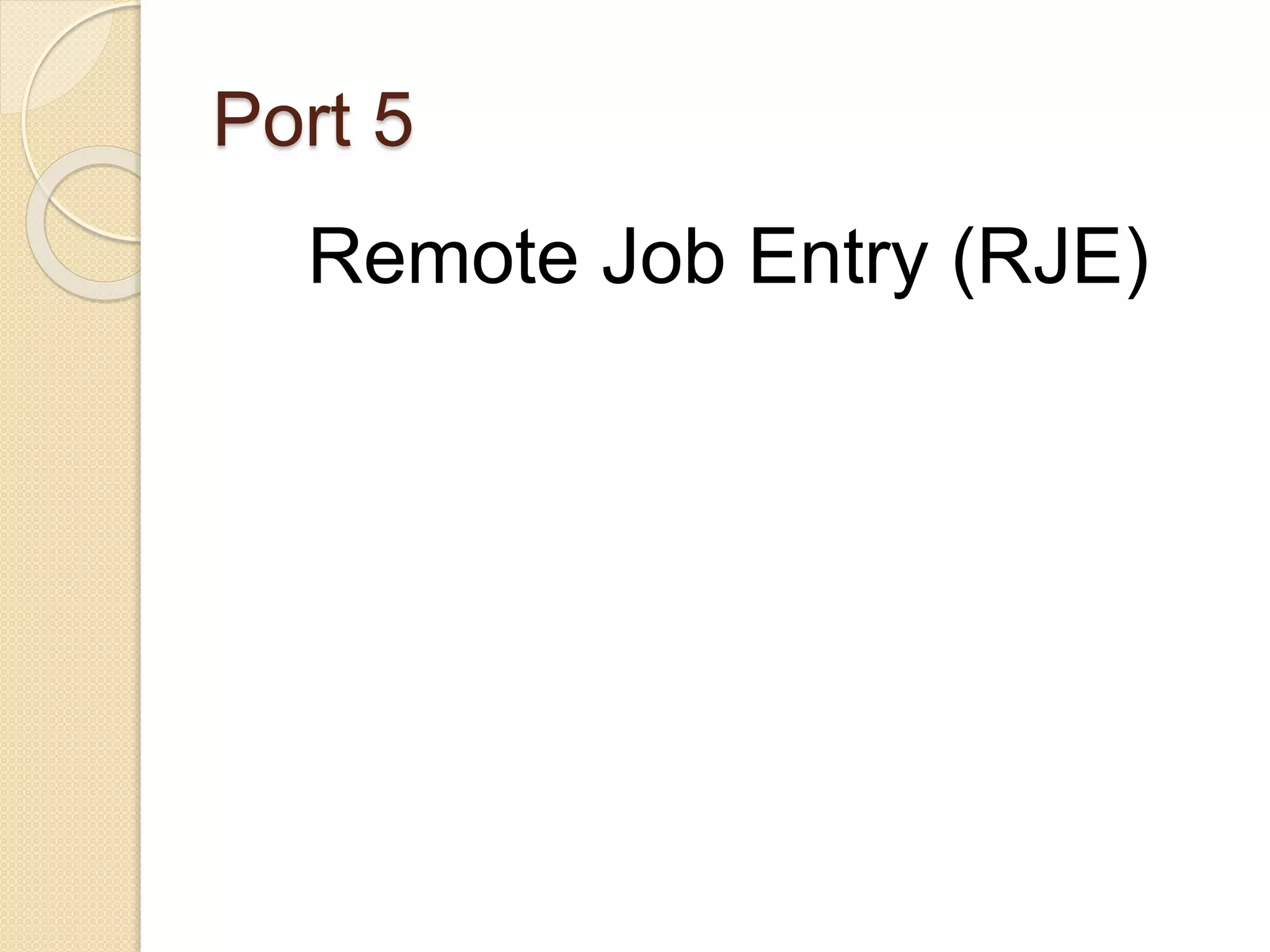 20 Common Ports and their purposes | PPTX