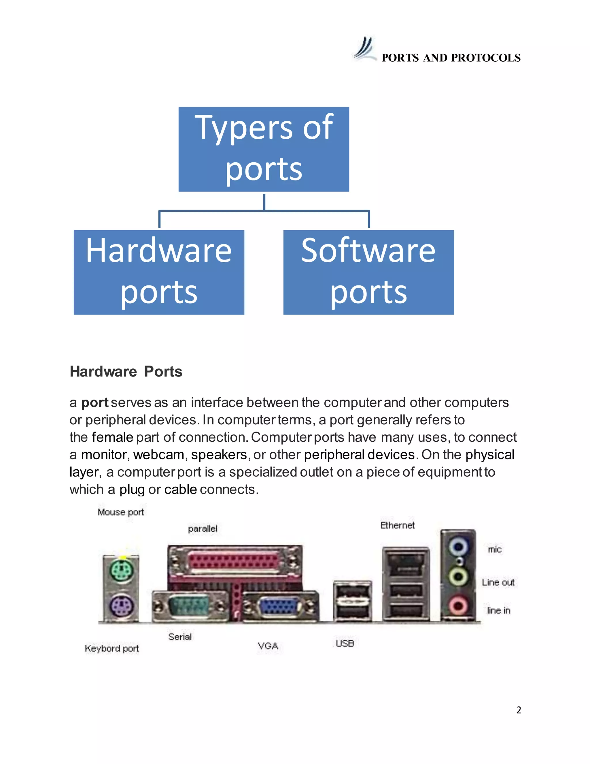 Ports and protocols | DOCX