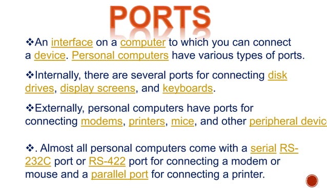 PPT On Ports | Full Concept | Ports In Depth | PPTX