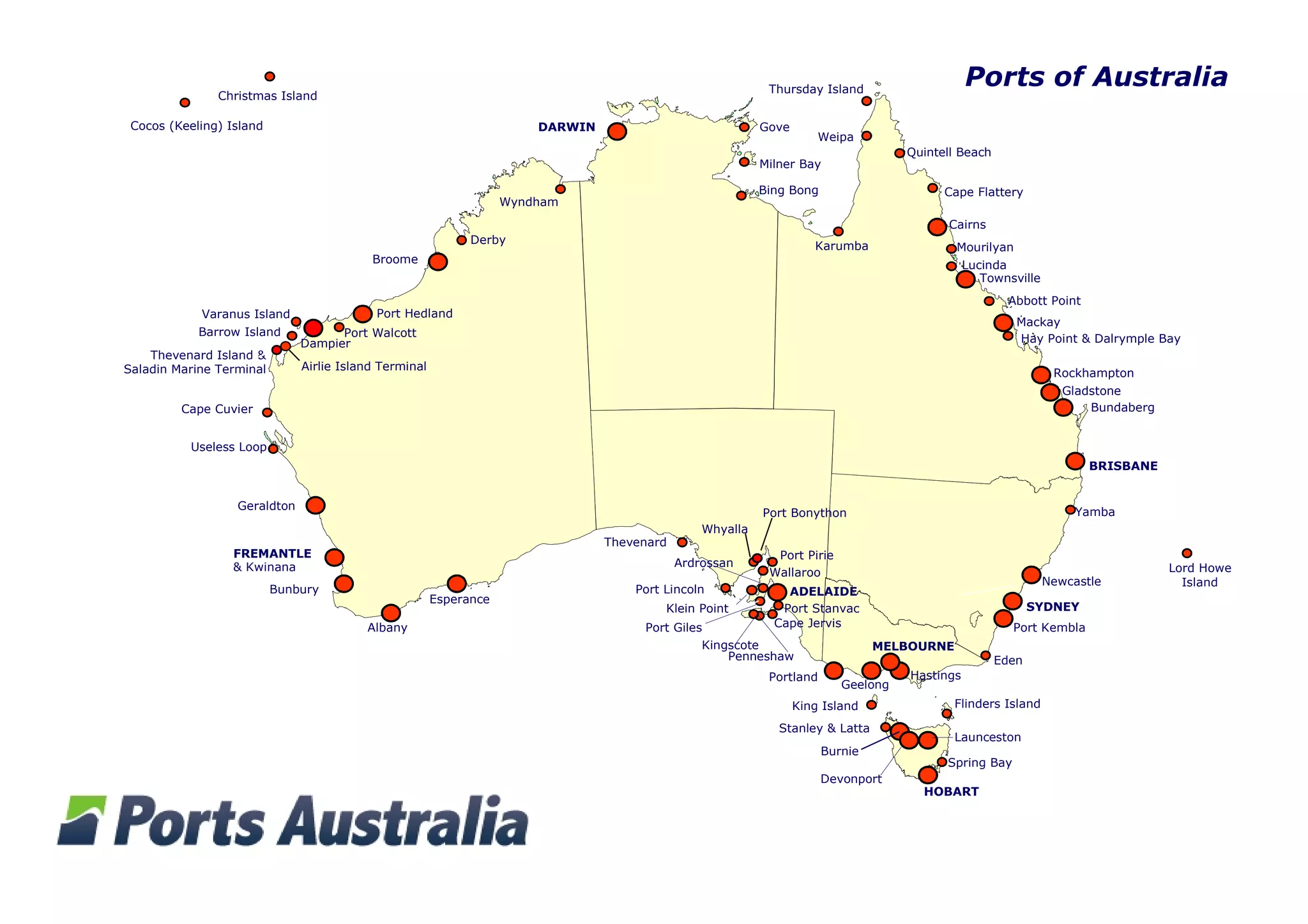 Ports australia-map | PDF