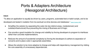 Ports adapters architecture (hexagonal architecture) | PDF | Computing | Technology & Computing