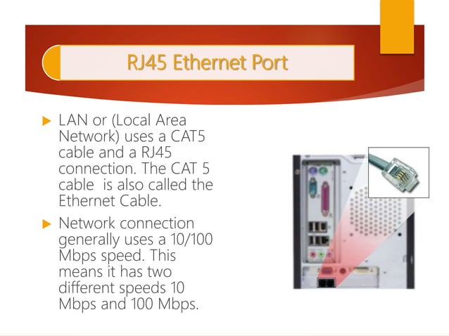 Ports and Connectors | PPTX | Computer Peripherals | Computing
