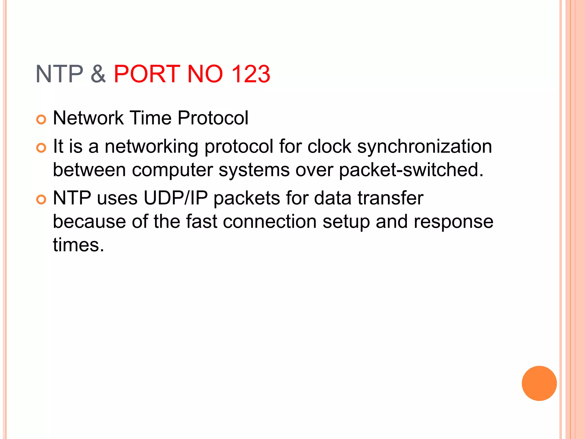 Ports and protocols | PPTX