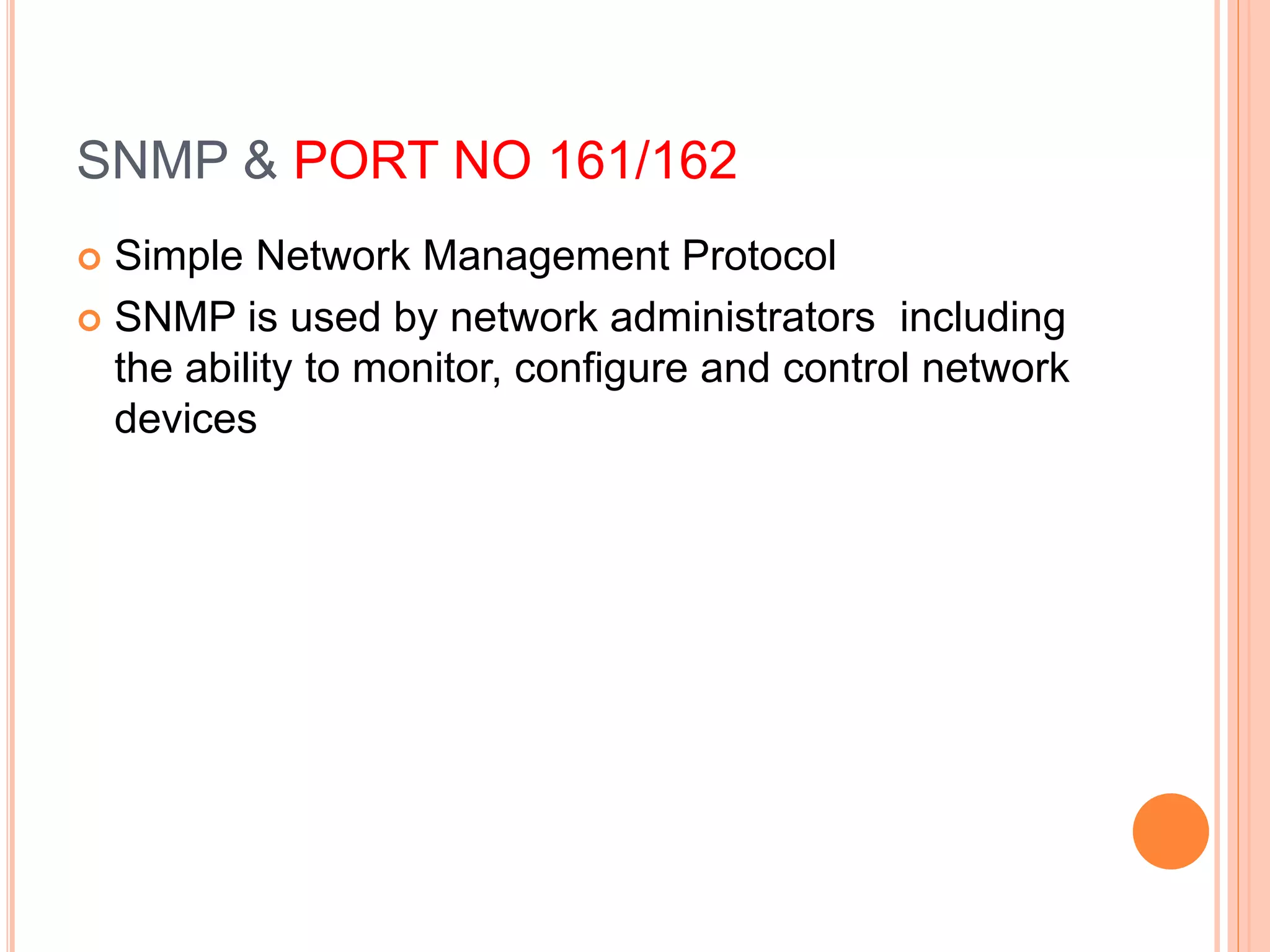 Ports and protocols | PPTX