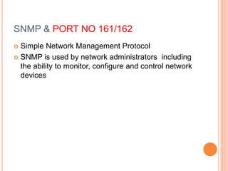 Ports and protocols | PPTX