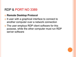 Ports and protocols | PPTX