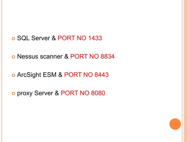 Ports and protocols | PPTX