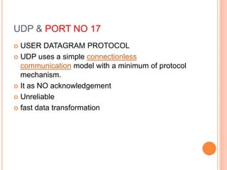 Ports and protocols | PPTX
