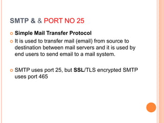 Ports and protocols | PPTX