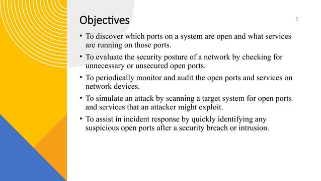 PortScannercybersecurityproject(PP).pptx | Information and Network ...