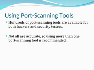 Port Scanning in computer networks with .ppt