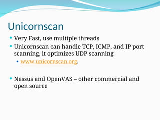 Port Scanning in computer networks with .ppt