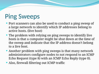 Port Scanning in computer networks with .ppt
