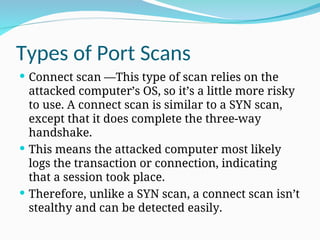 Port Scanning in computer networks with .ppt