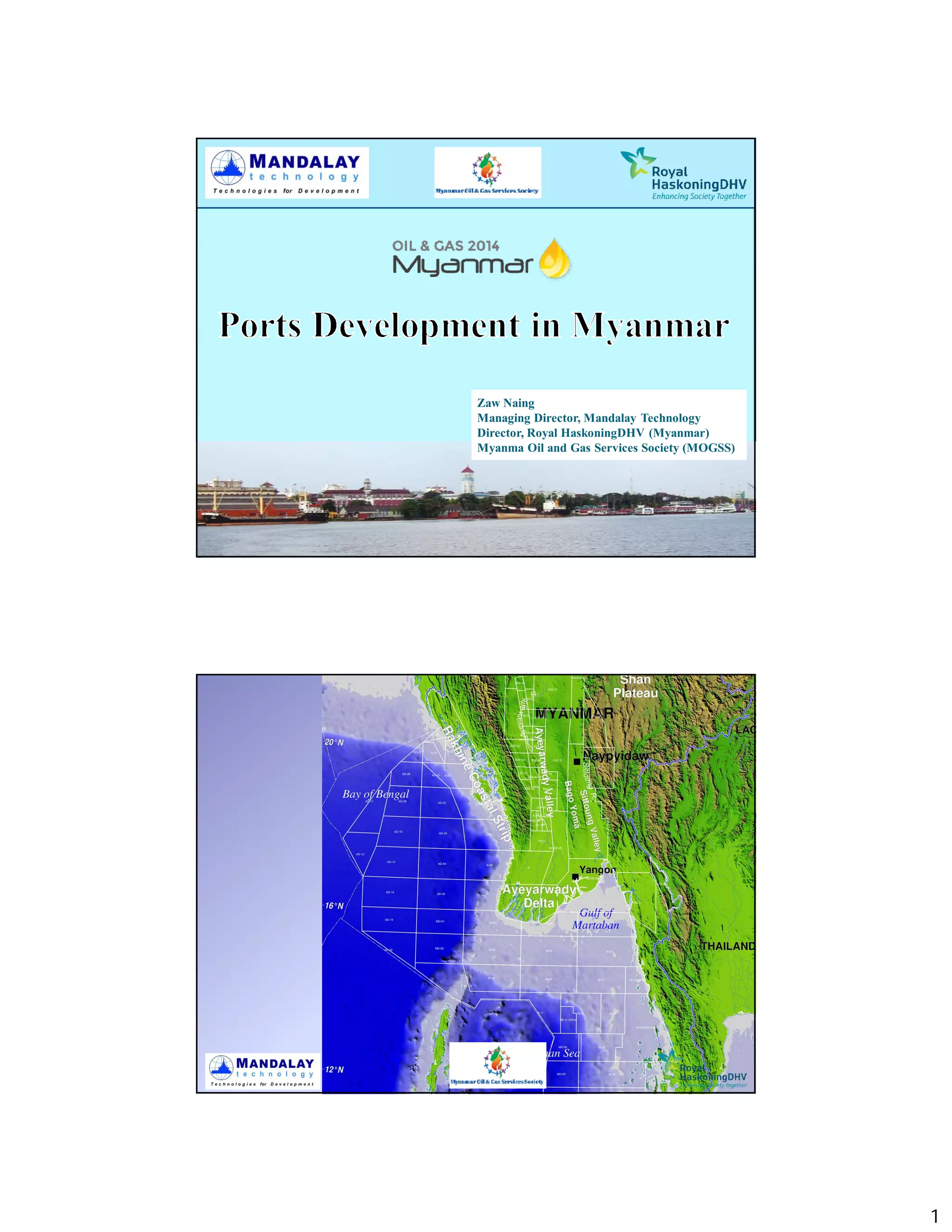 Ports development in myanmar | PDF