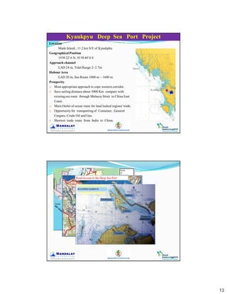 Ports development in myanmar | PDF