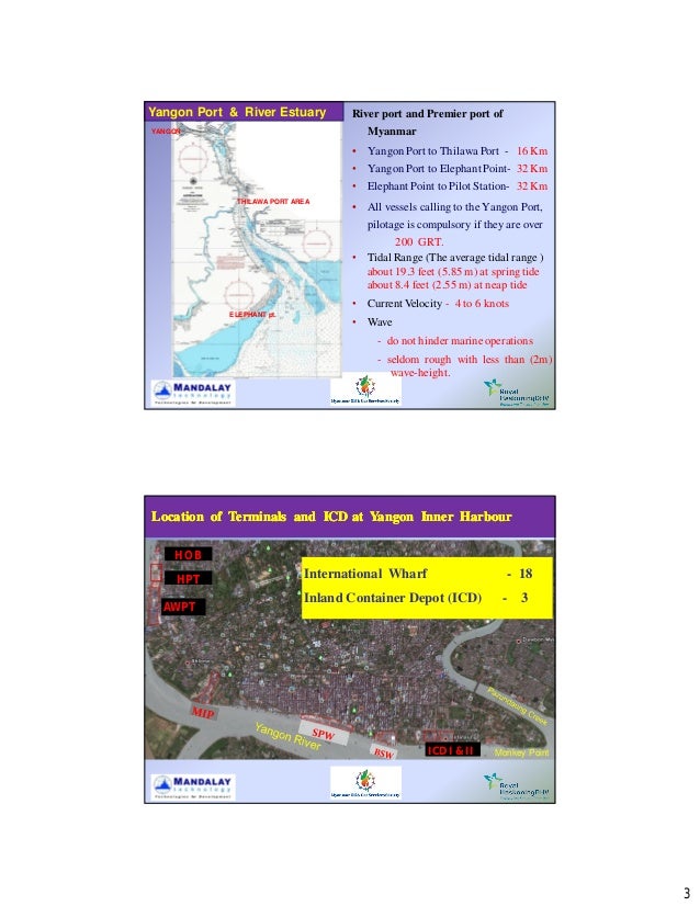 Myanmar sea port map - dunery