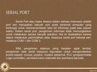 Port serial | PPT