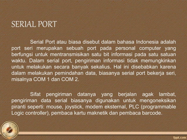 Port serial | PPT