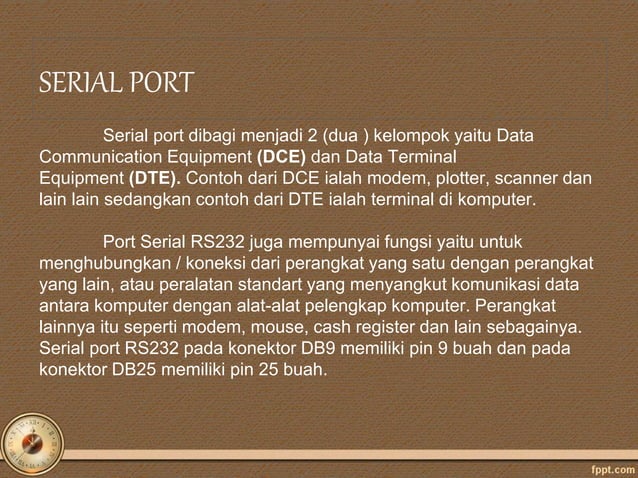 Port serial | PPT
