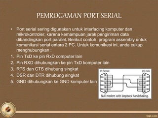 Port serial | PPT