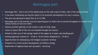 Ports in india and its facilities | PPTX