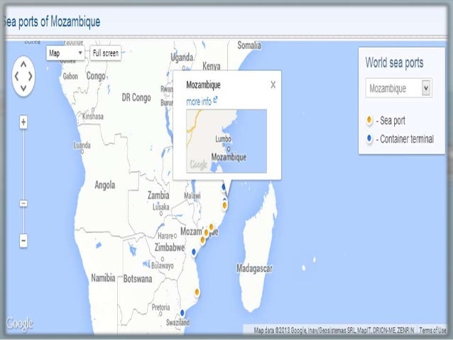 African ports map - forgemine