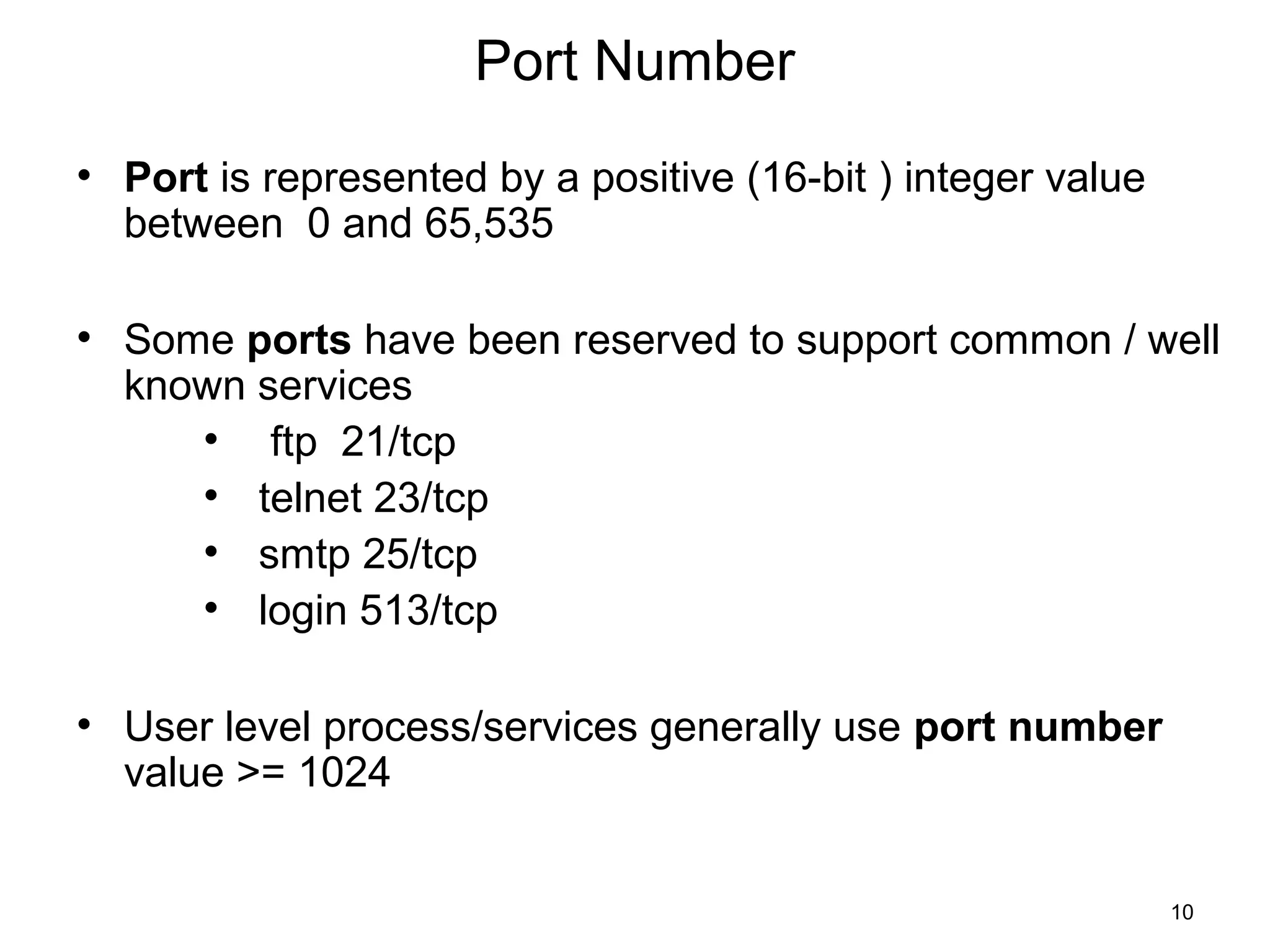 Ports & sockets | PPT
