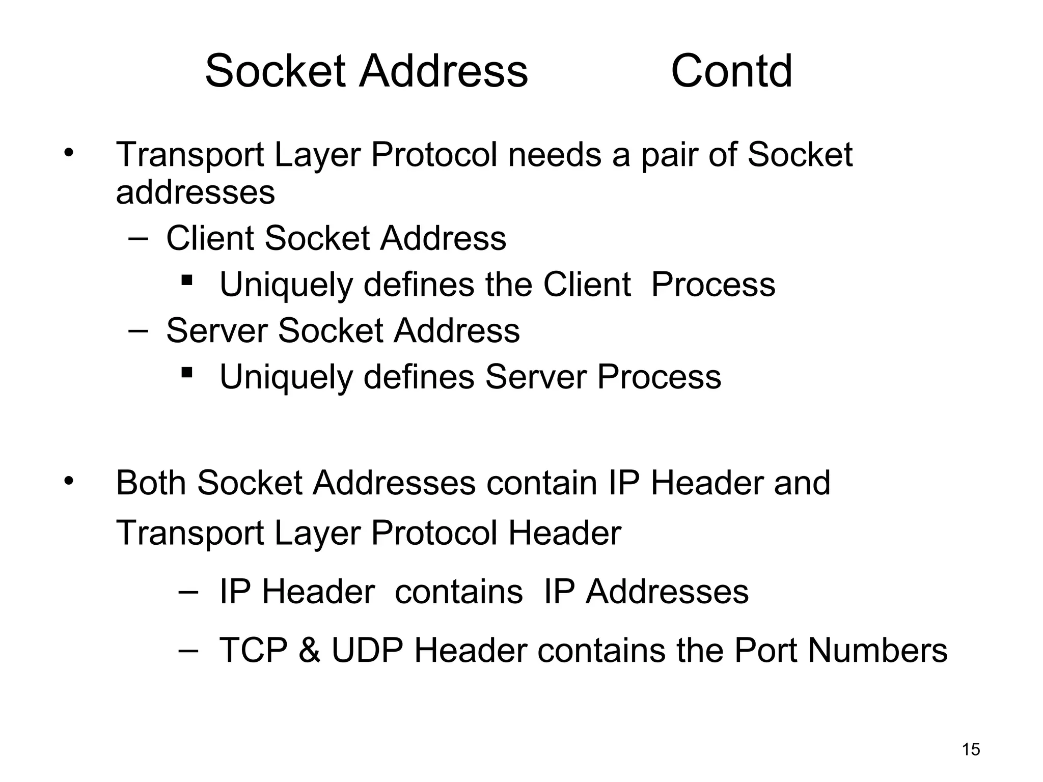 Ports & sockets | PPT