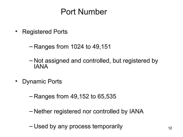 Ports And Sockets Ppt