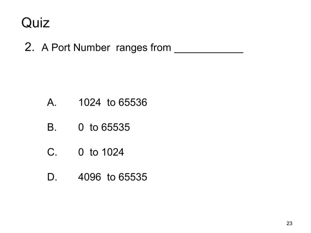 Ports And Sockets Ppt