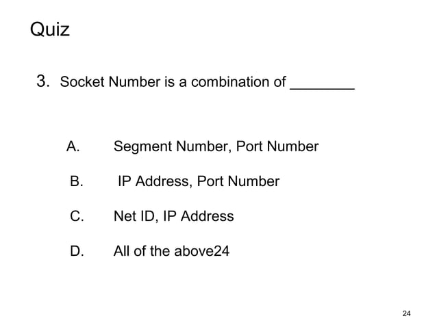 Ports And Sockets Ppt