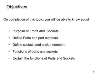 Ports & sockets | PPT