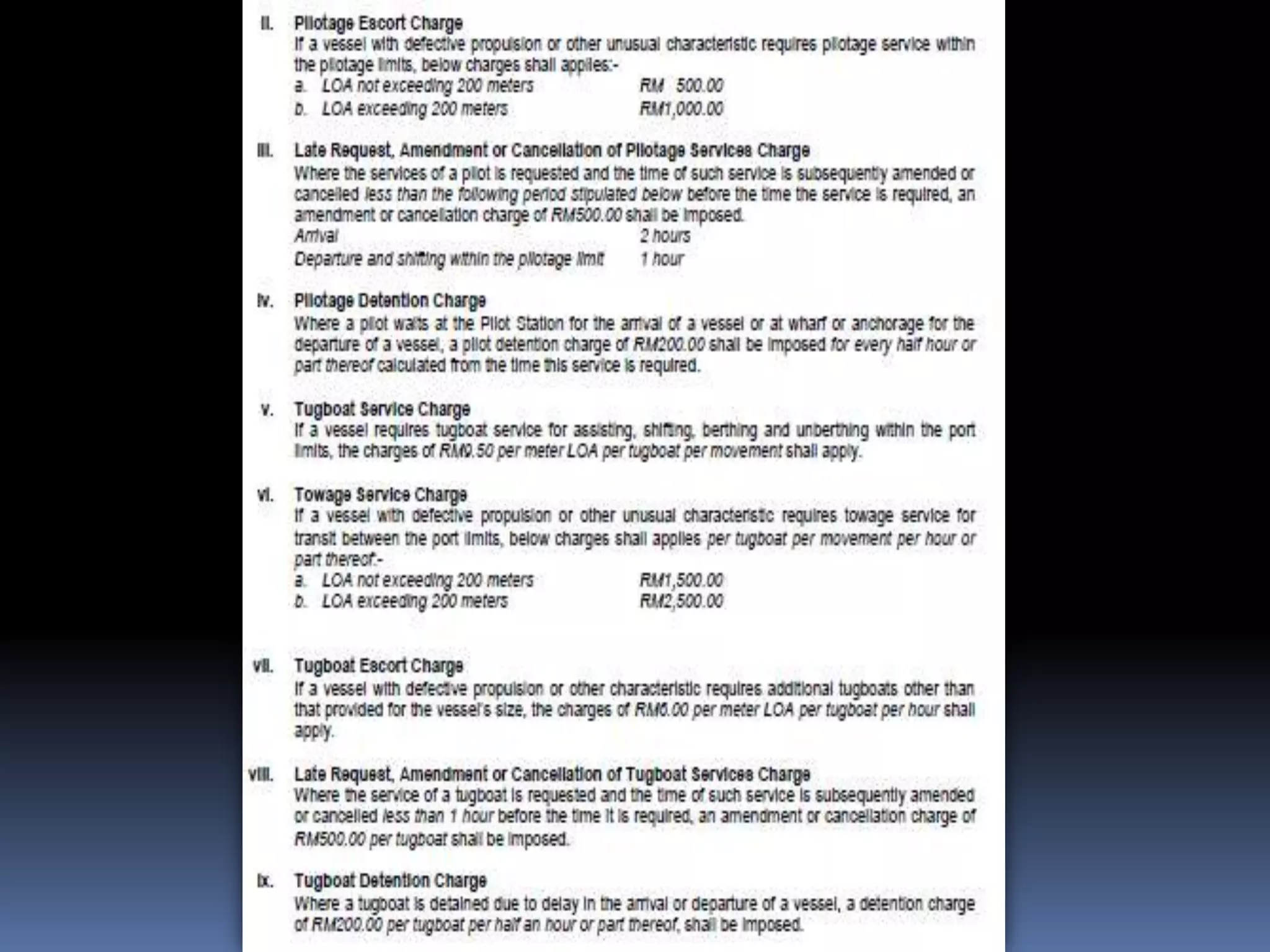 Port tariff and overview of Malaysia west port's tariff | PPTX