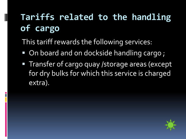 Port tariff and overview of Malaysia west port's tariff | PPTX