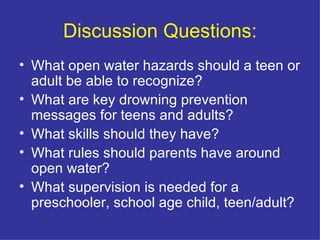 Workshop - Open water drowning prevention | PPT