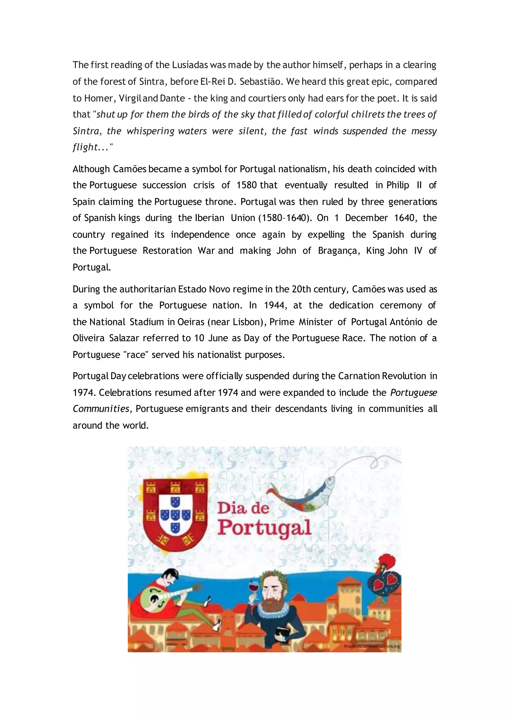 Portugal's National Day - june 10 | DOCX
