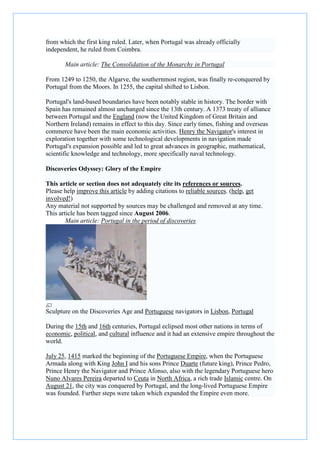Portugal history | PDF
