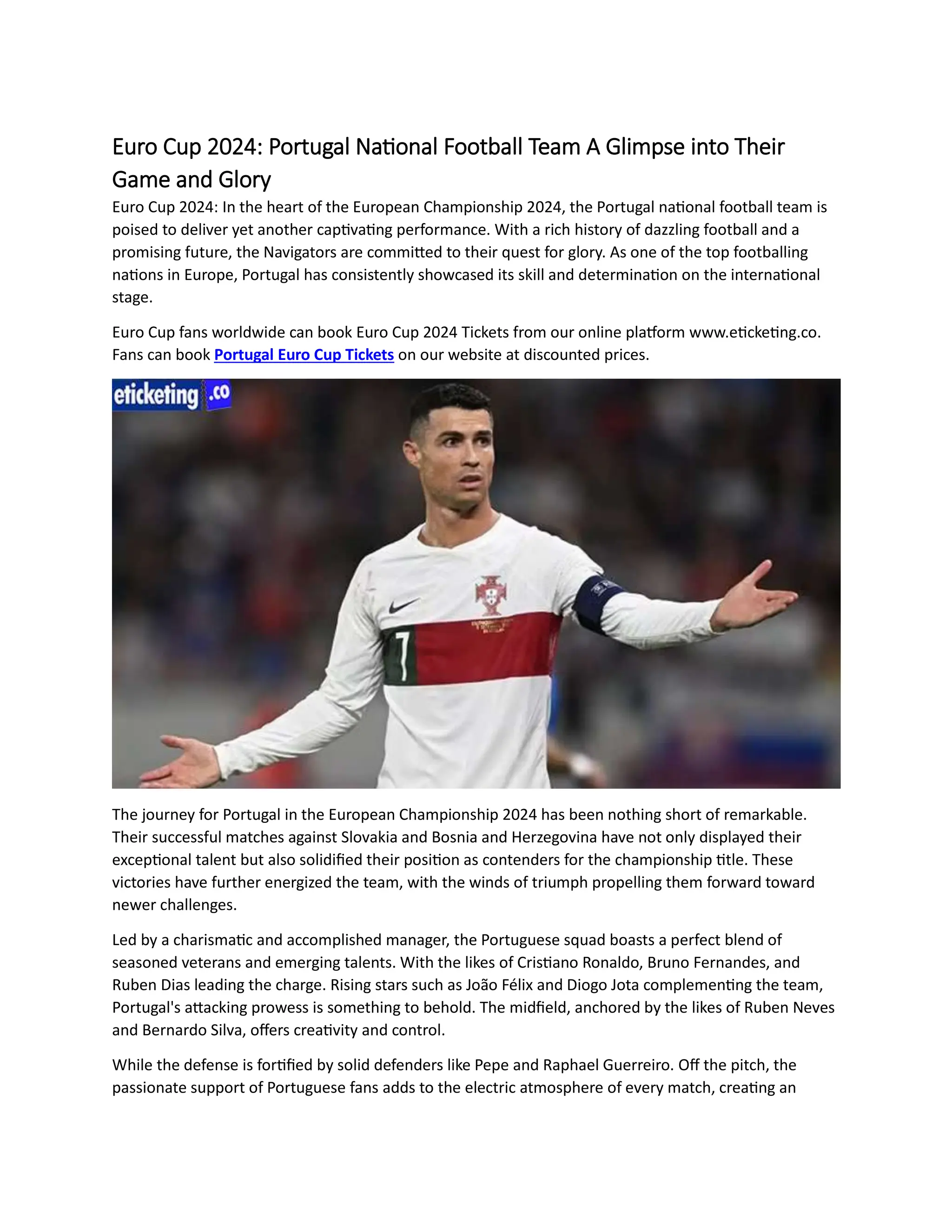 Portugal National Football Team A Glimpse into.docx